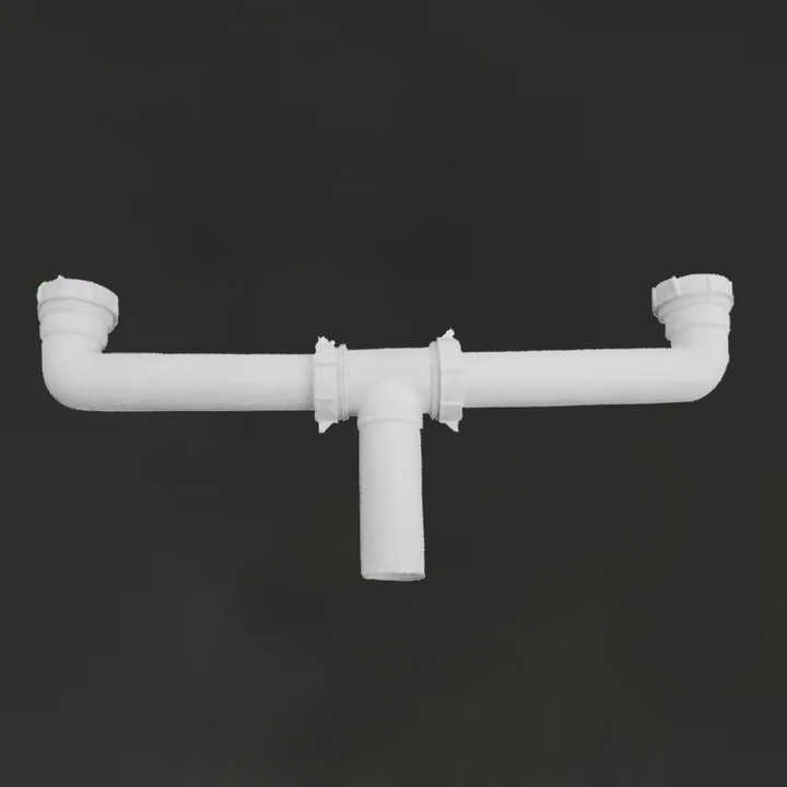 T-type Double-Connection Plastic Tubular 1-1/2 Inch Drain