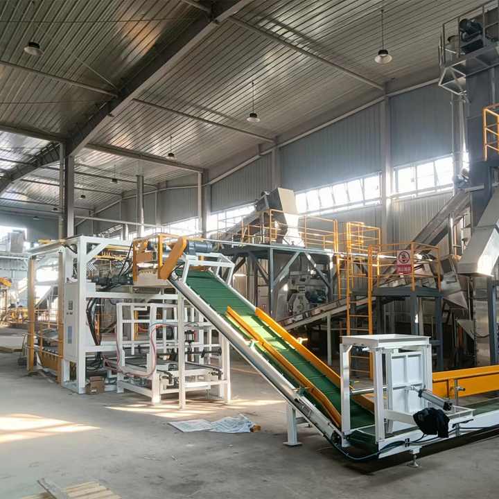 High Level Packaging Line 20kg 25kg Cement Powder Bag Palletizing Line ...
