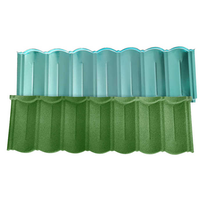 A-Class Fireproof Stone Coated Metal Roofing Tiles Heat Resistant ...