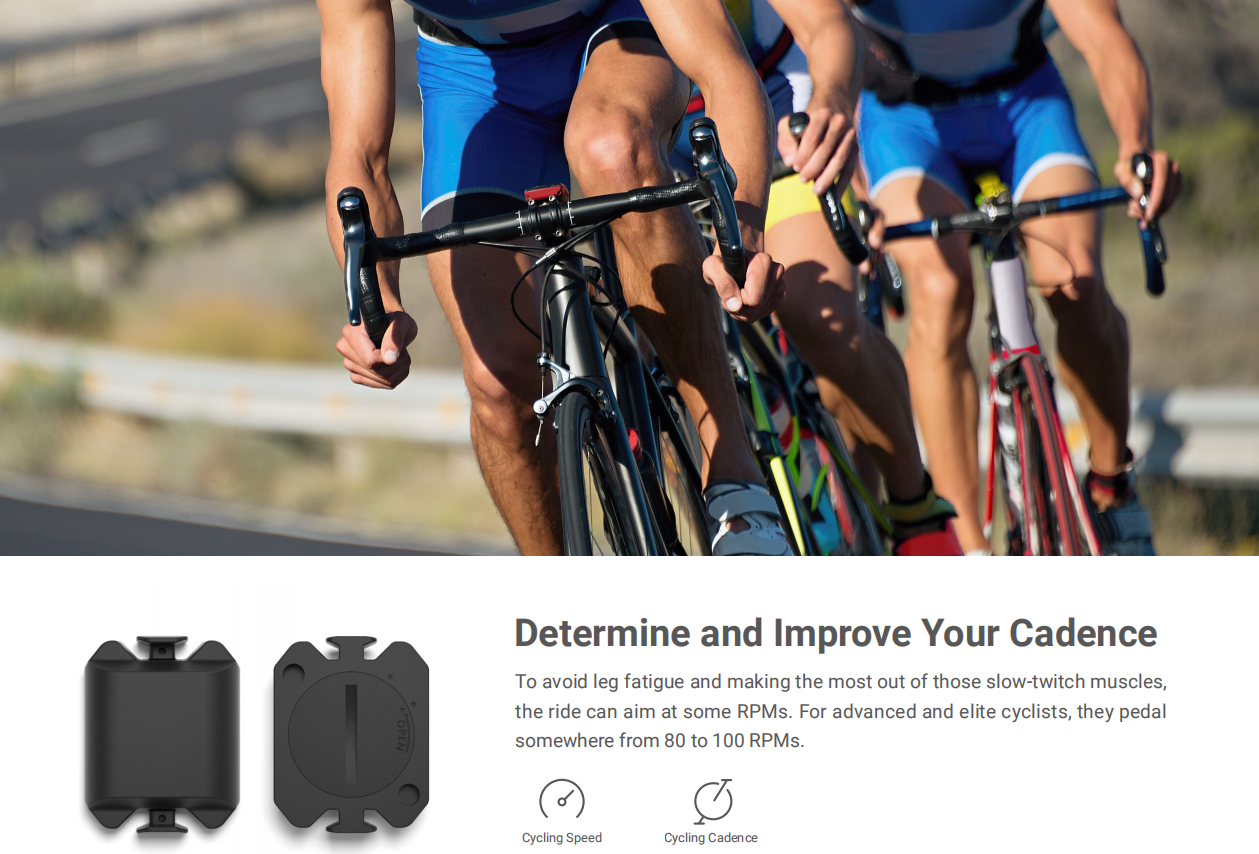Bike Cadence Speed Sensor, Bike Sensor Bluetooth, ANT+ Speed Sensor ...