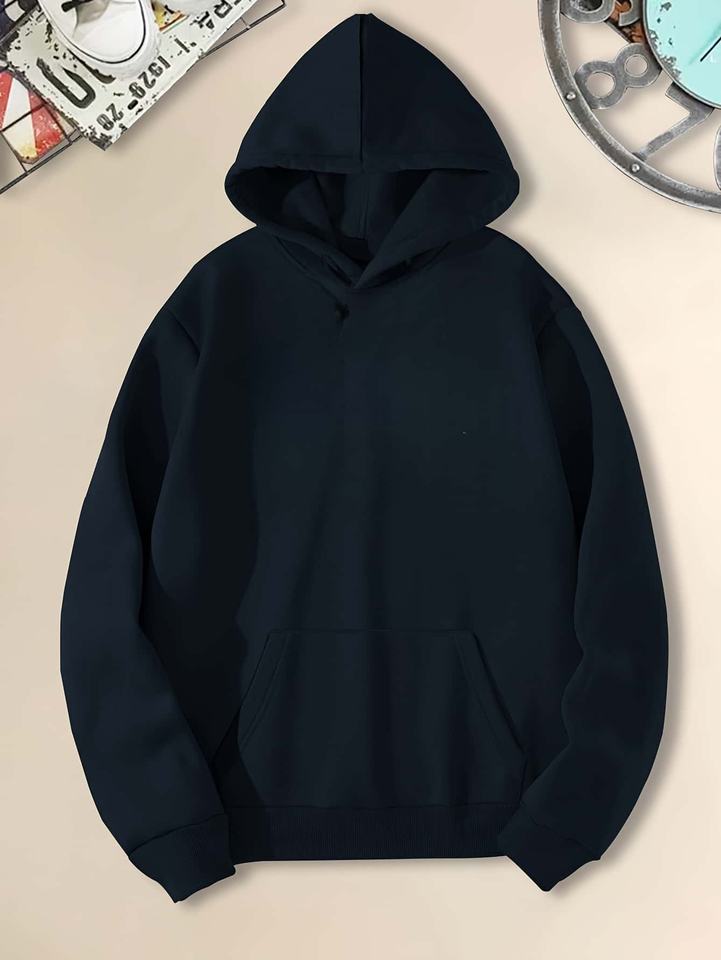 Essential Black Hoodie Custom Premium Fleece USA Stock Fast Shipping ...