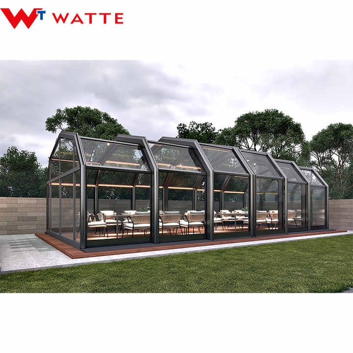Outdoor Polygon Sun Room Greenhouse Enclosures by WATTE
