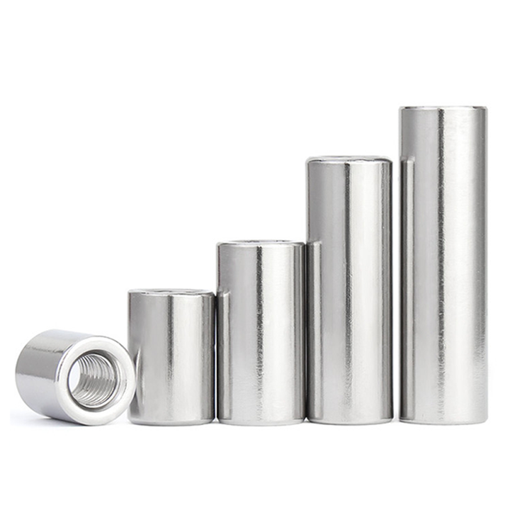 M3 M4 M5 M6 M8 M10 304 Stainless Steel Extend Long Lengthen Round Coupling Nut Connector Joint ...