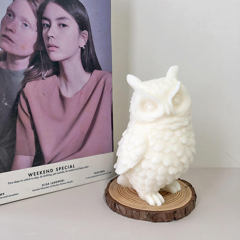 Discover Large Silicone Molds Owl for DIY Candle Making | Eco-Friendly