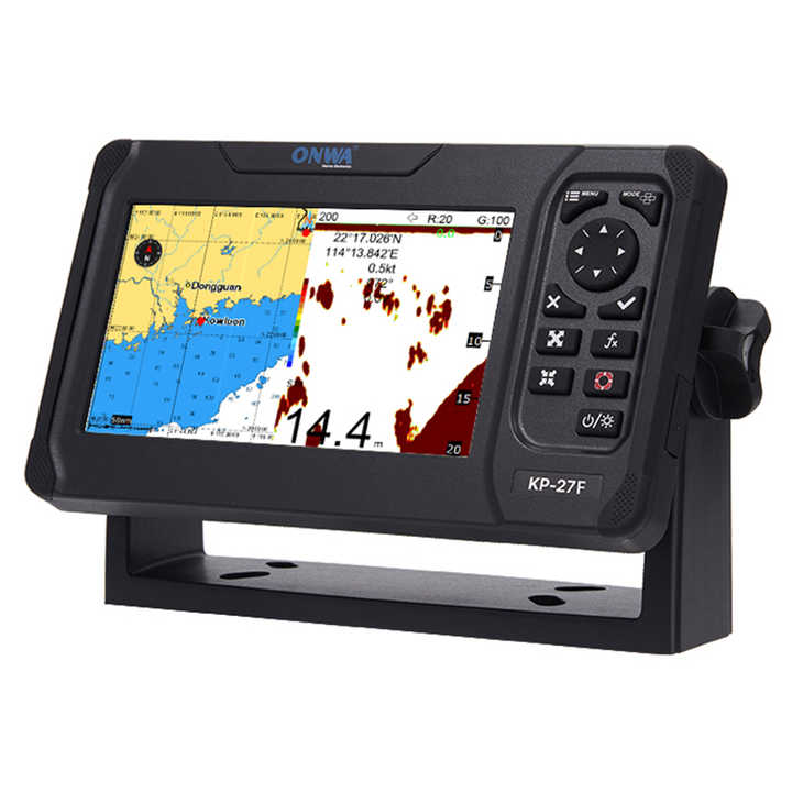 ONWA KP-27F - 7-Inch GPS Chart Plotter with Built-in Fish Finder Sounder
