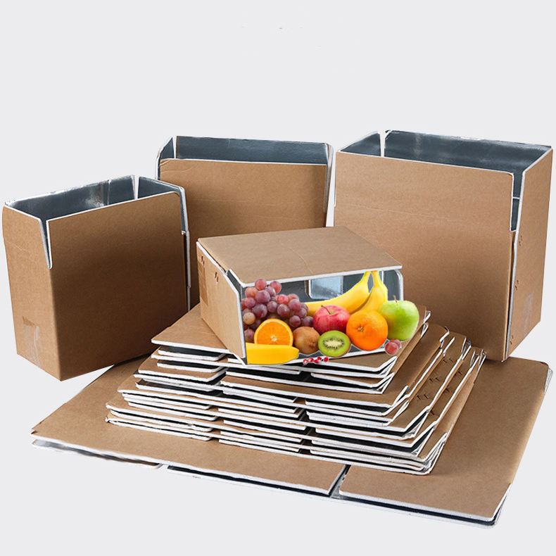 Custom Thermal Meat Frozen Food Packing Cardboard Double Insulated ...
