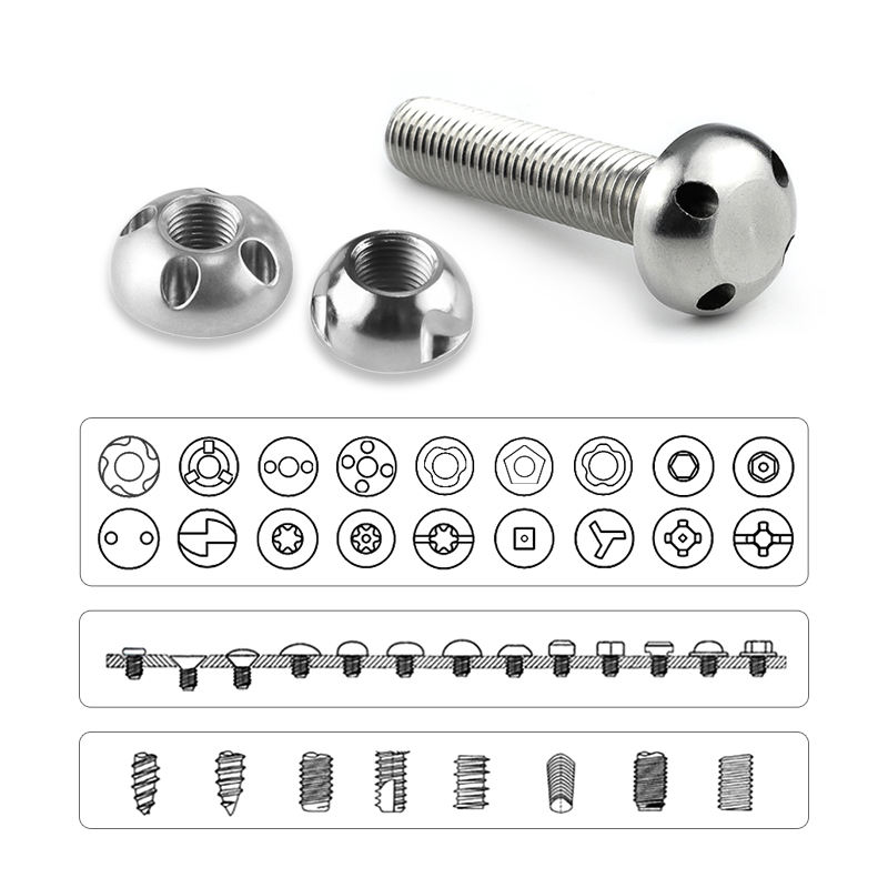 M6 M8 M10 M12 Stainless Steel Security Nuts - Anti-theft