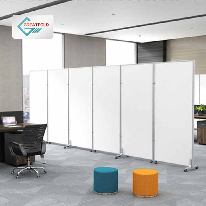 Portable Movable Office Folding Partition Panels with Wheels