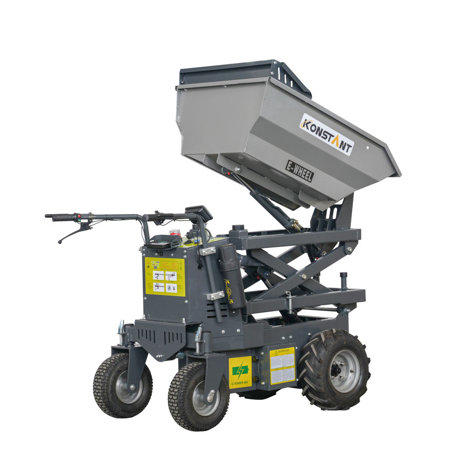 KONSTANT Mini Electric Concrete Dumper Loader Wheel Barrow Brush-less ...