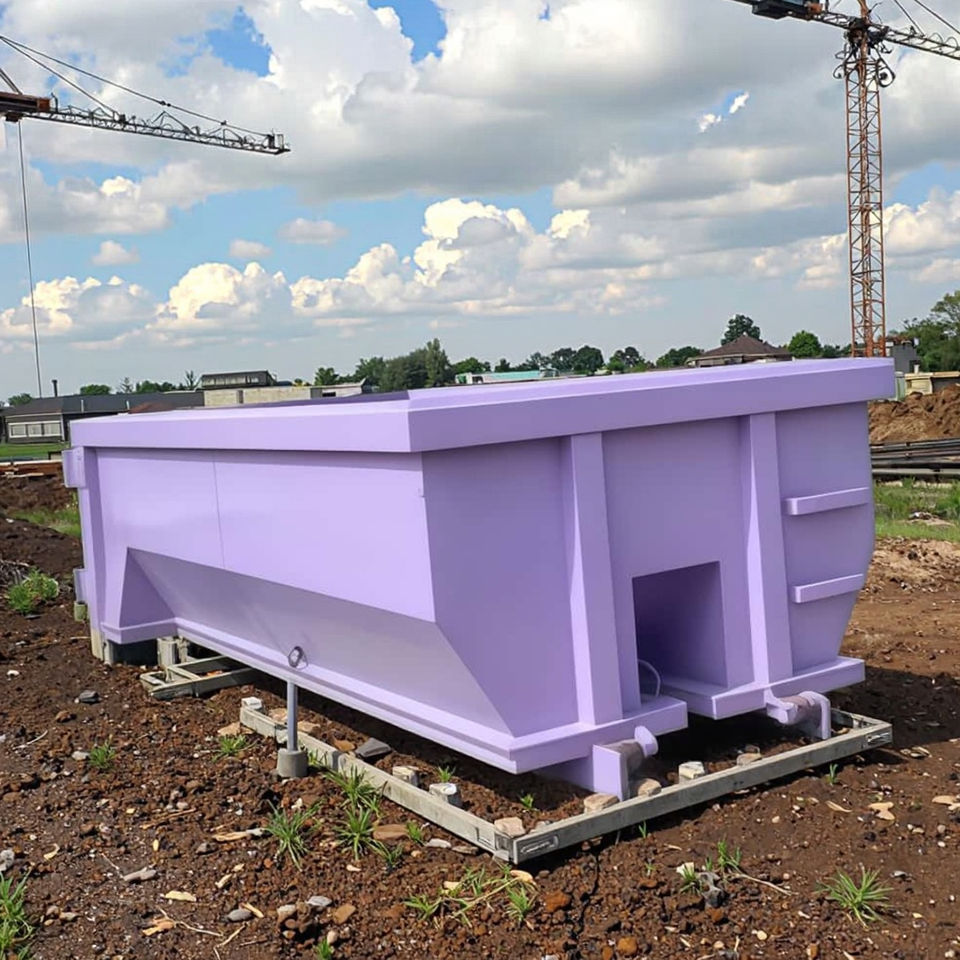 Heavy-Duty Steel Roll Off Dumpster - Reinforced Frame, Large Capacity ...