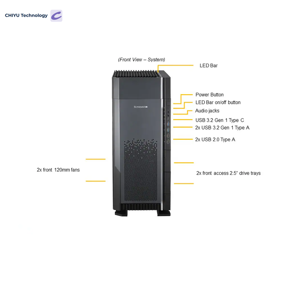 Supermicro a Workstation AS 5014A TT 5U Full Tower AMD Ryzen ...