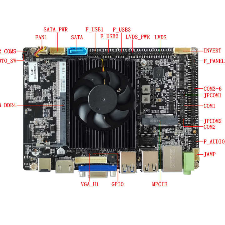 3.5inch Motherboard with J4125 Processor for POS ATM ROBOT