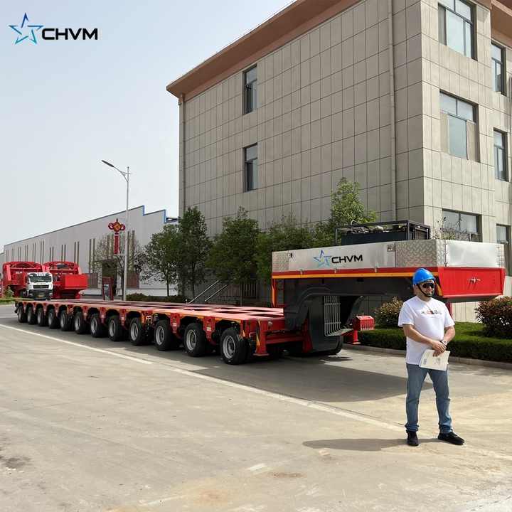 200 Tons Bridge Beam Low Bed Goldhofer Expandable Modular Trailer Truck ...