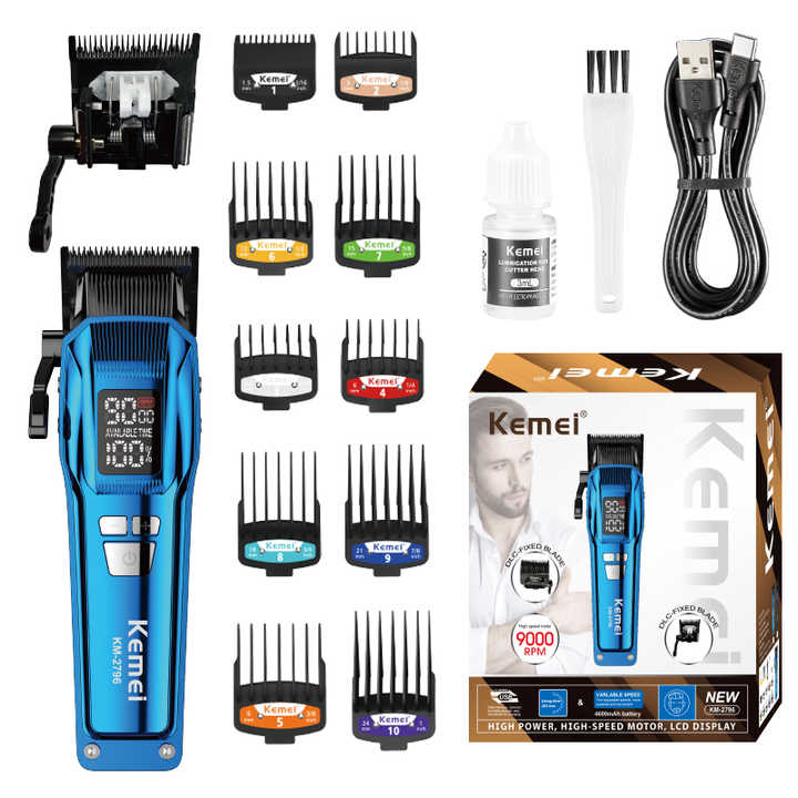 KEMEI Km-2796 Hair Trimmers - Professional Cordless Clippers