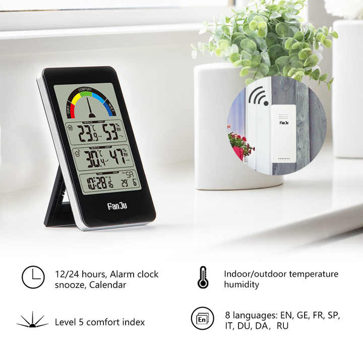 Smart Digital Thermometer - Precision Indoor & Outdoor Monitoring