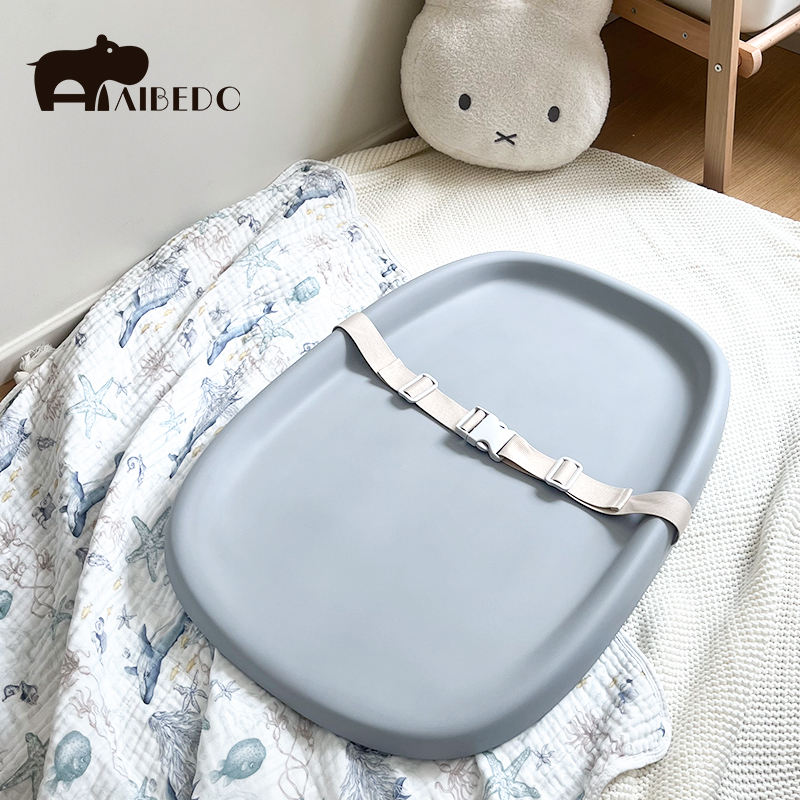 Waterproof PU Foam Portable Round Changing Pad Colorful & Parents ...