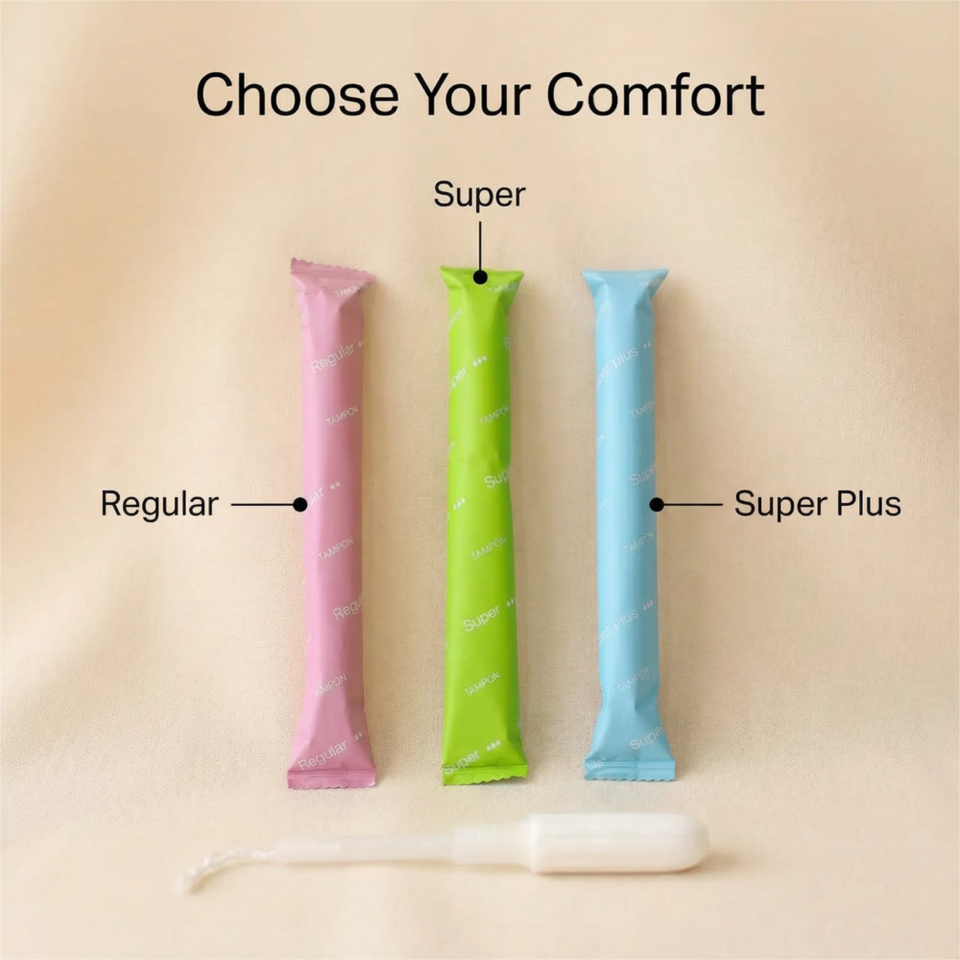 Biodegradable & Chemical-Free Applicator Tampons Natural Unbleached ...