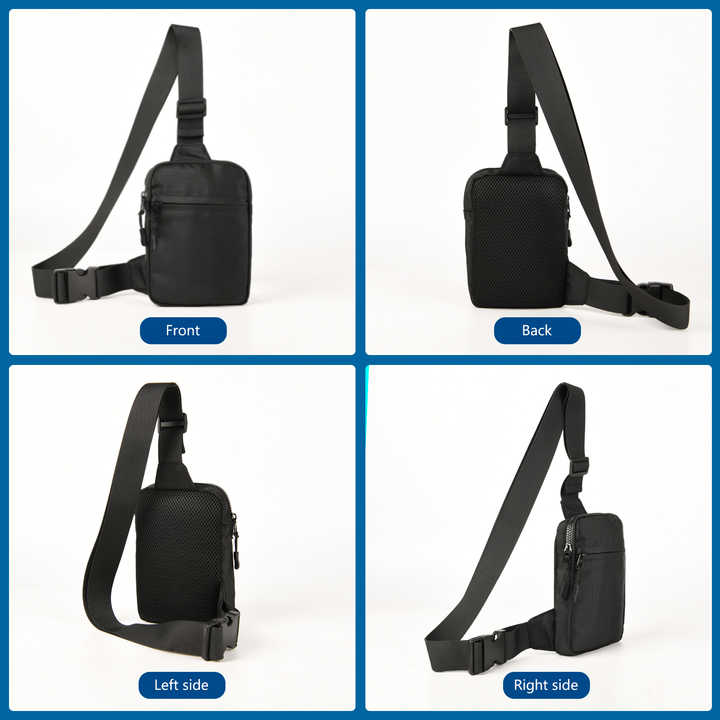 Custom Mini Nylon Single Small square Sling Messenger Bag Man Sport ...