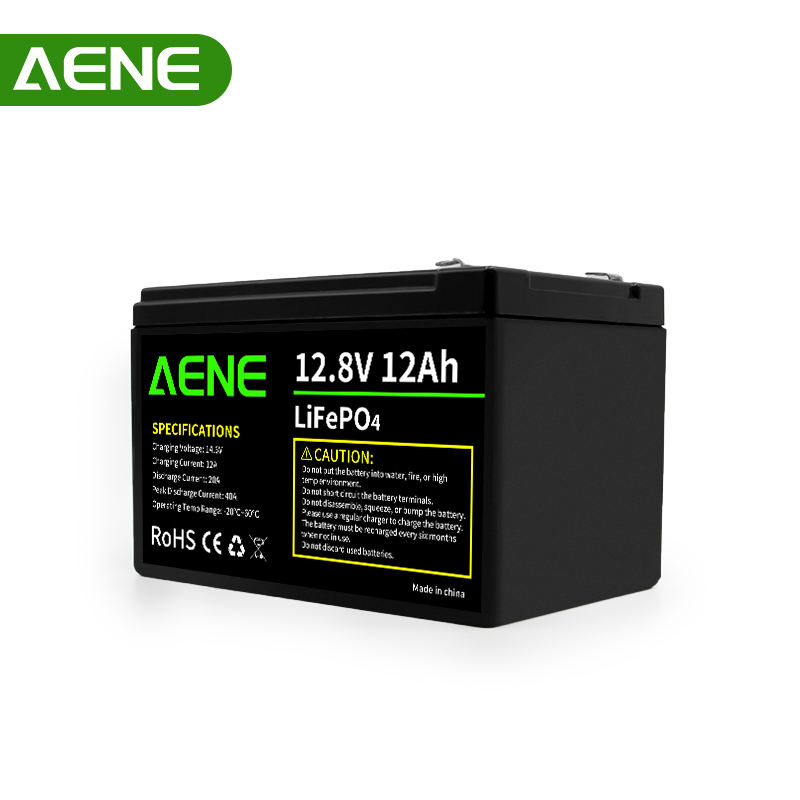 12V 12Ah LiFePO4 Lithium Battery Rechargeable Pack Compact Design for ...