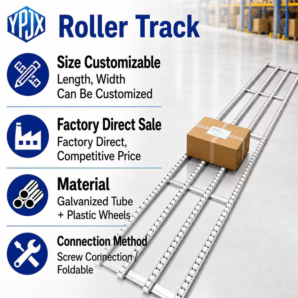 Customizable Length Galvanized Tube Flow Rail Durable Carton Flow ...