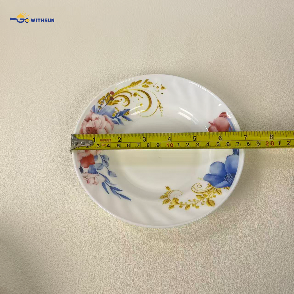 Wholesale Custom Decal Opal Glass Dinner Plates - Hot Sale In-Stock ...