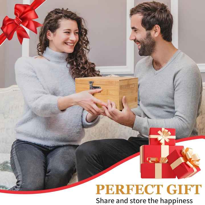 Secure and Stylish Craft Storage - Large Bamboo Stash Box