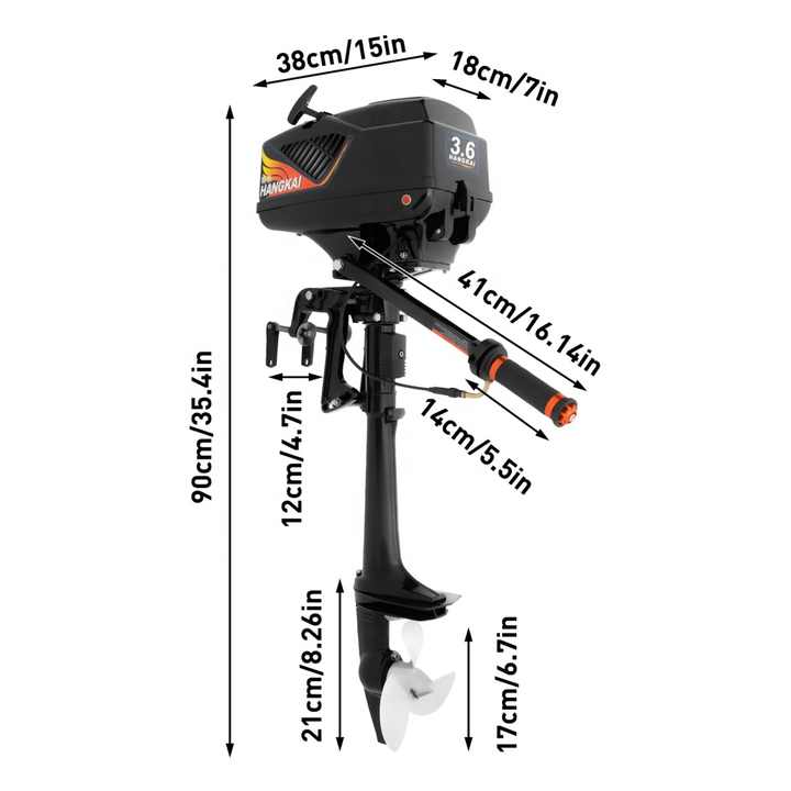 HANGKAI 3.6HP 2-Stroke Water-Cooled Fishing Boat Motor | Wholesale