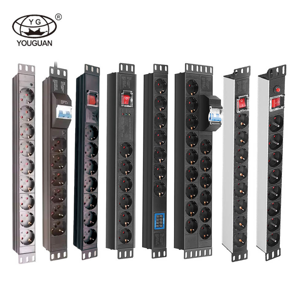 Basic 1U 19" C13/C19 Germany/UK/USA Universal 6-20 Way 240V ...