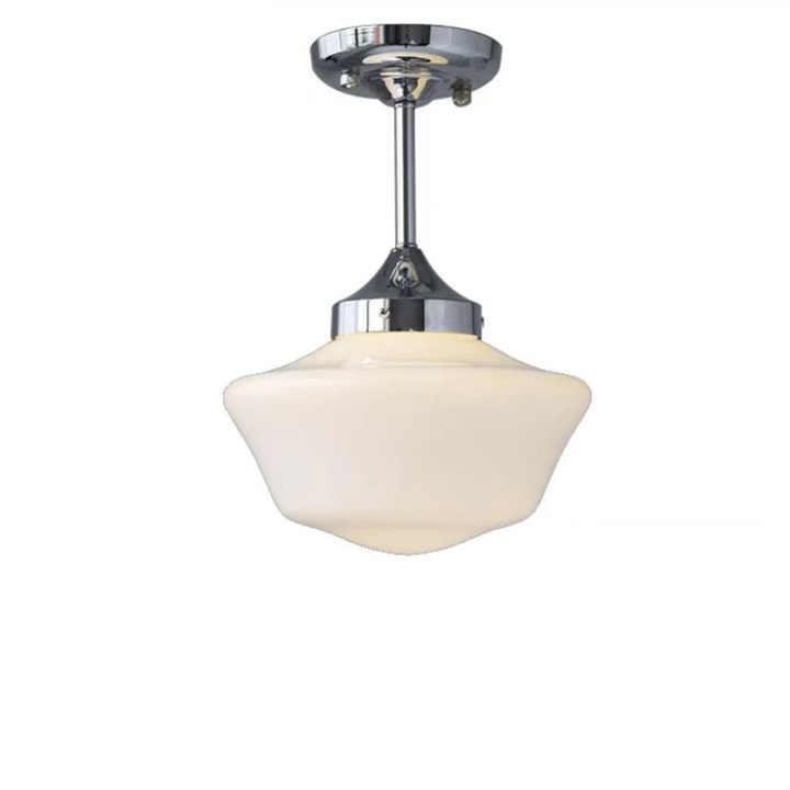 Ancient Balcony Porch Light Simple White Jade Glass Children's Room ...