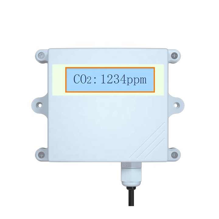 Wall Mounted 4 20mA 0 5V 0 10V RS485 CO2 Transmitter Waterproof 2000ppm 5000ppm 10000ppm Carbon ...