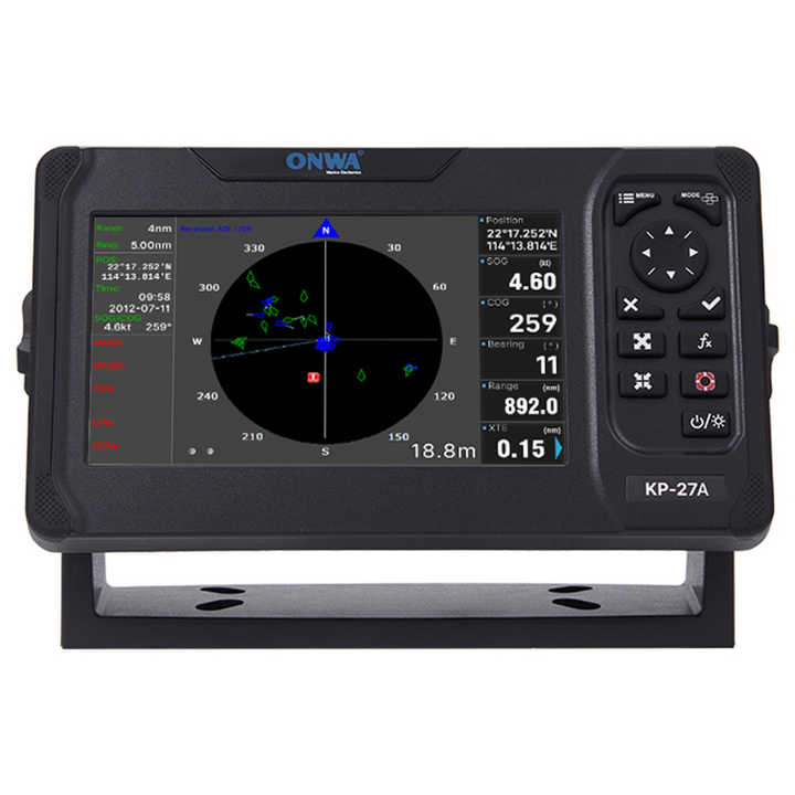 ONWA KP-27A 7-inch GPS Chart Plotter with AIS Tracking & Garmin Compatibility OEM