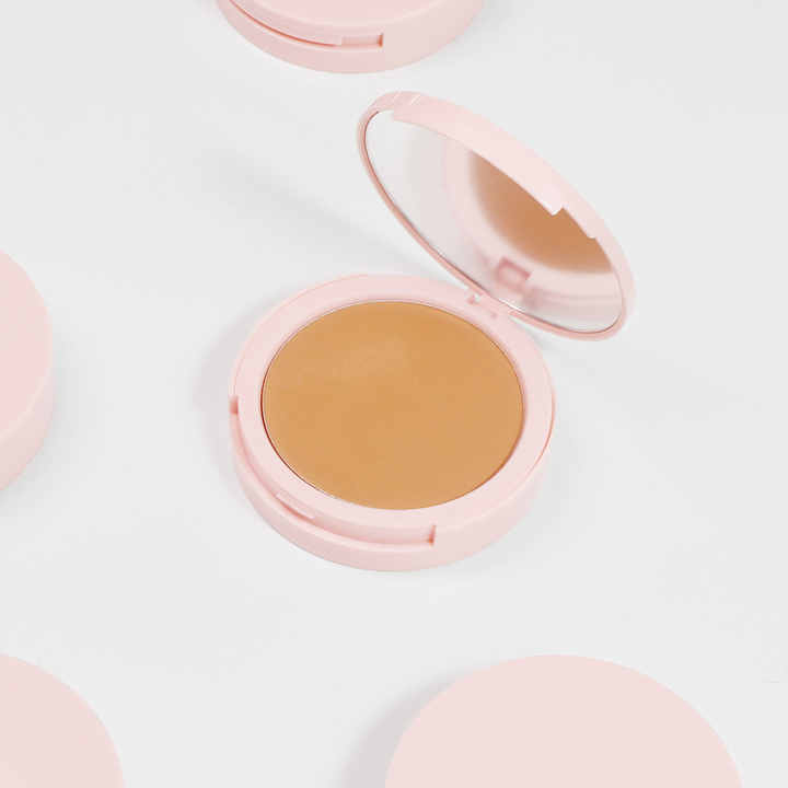 Vegan Matte Compact Powder Foundation Makeup Private Label Full ...