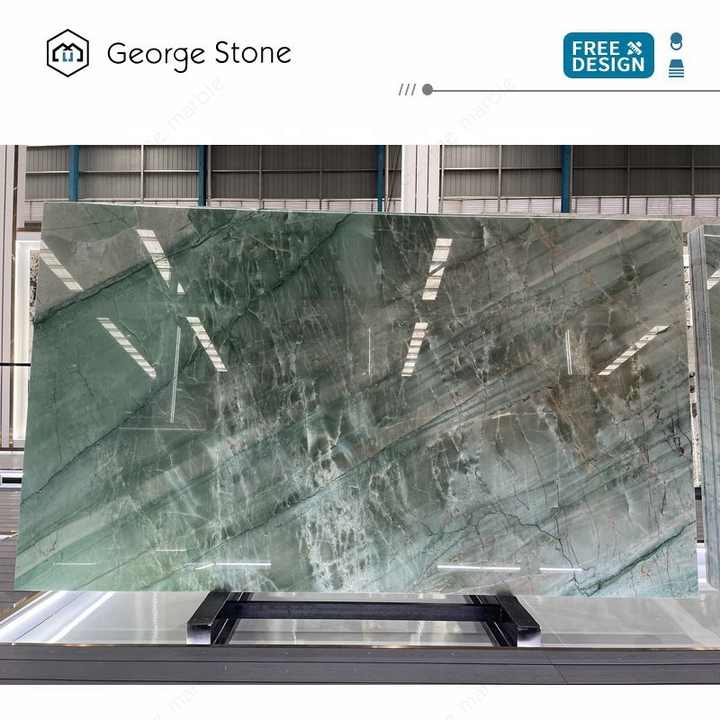 Italian Natural Stone Luxury Italian Polished Quartzite Green Marble ...