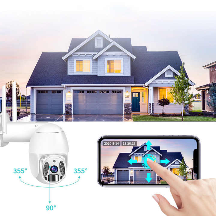 6 V360 Outdoor 4G Wireless CCTV Solar Camera 2MP PTZ Security System ...