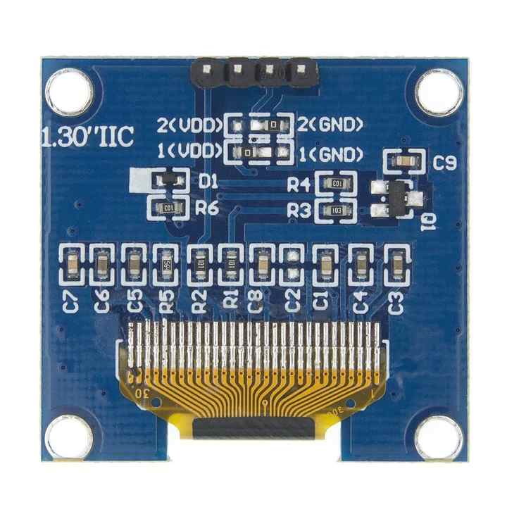 1.3" OLED Display Module White/Blue Color Drive Chip SH1106 128X64 1.3 ...