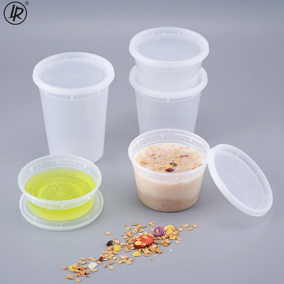 LR 16oz 470ml Round Deli Container Takeout Food Containers Disposable ...