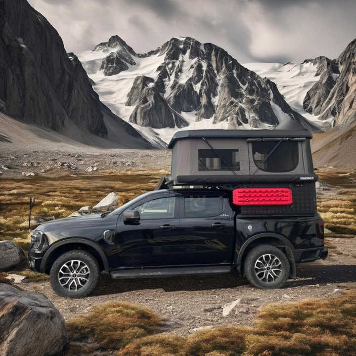 Lightweight Aluminum Slide Camper Truck Modern Foldable Fiberglass ...