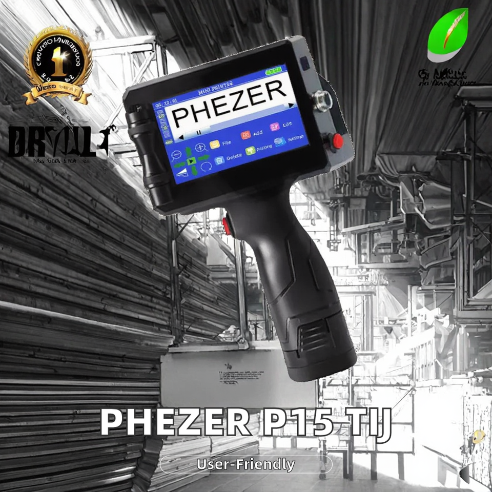 Phezer High Quality Automatic Handheld Label/Card Printer Mini P15 ...
