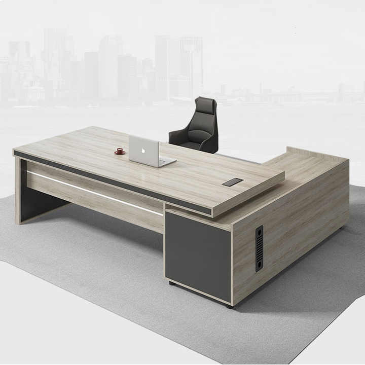 Elegant Wooden CEO Desk - Modern Executive Office Furniture