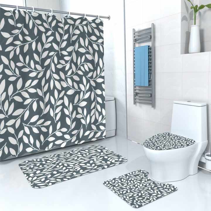 Modern Designer Thickened Butterfly Bath Set Digital Print Polyester ...