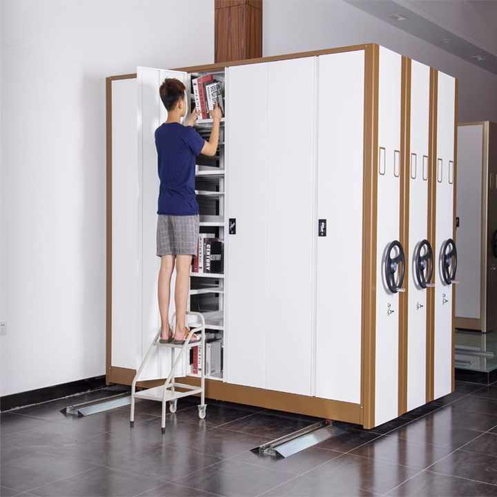 Compact Mobile Shelving Drawings Cabinet with Key Lock for Library ...
