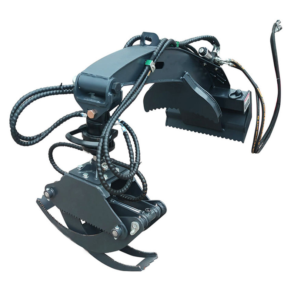 Excavator Type Wood Grabber Wood Grabber hay Timber Clamp Multiple ...