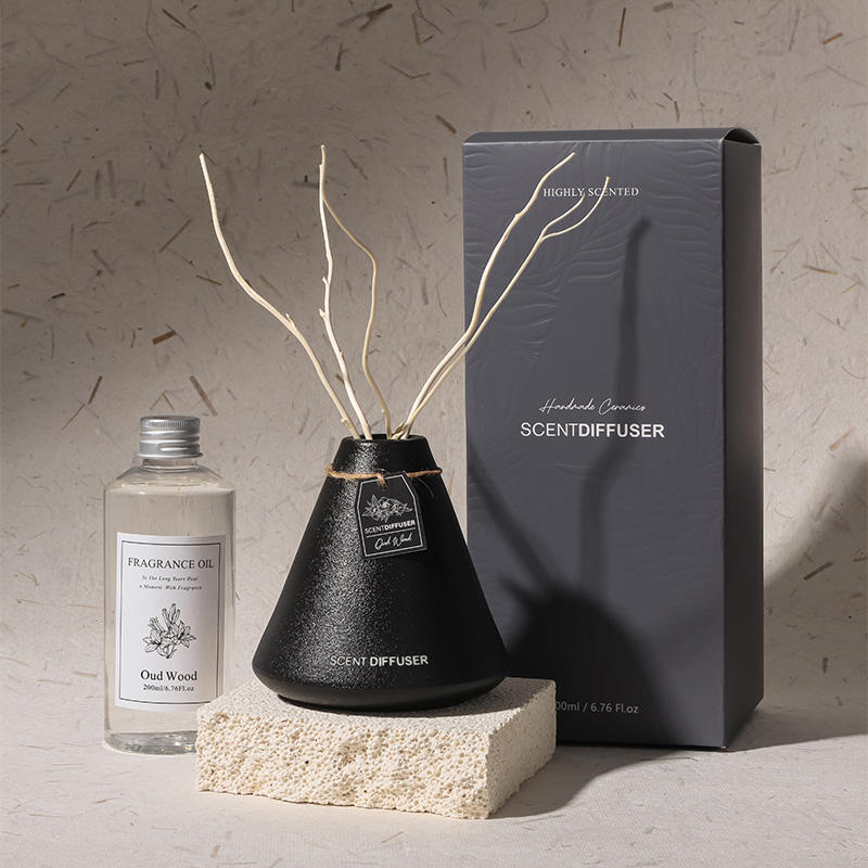 Luxury 200ml Eco-Friendly Ceramic Jar Reed Diffuser for Home Premium ...