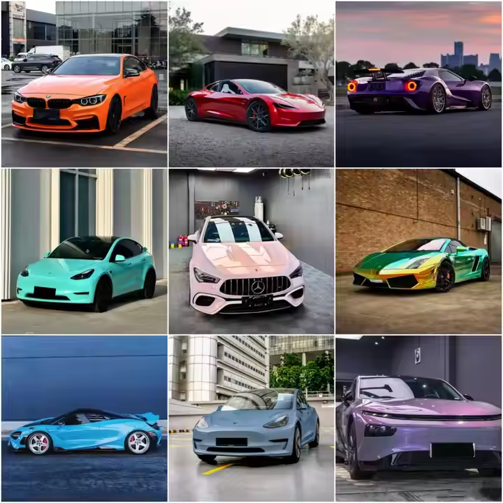 Ultra Gloss Air Bubble Free Car Wrapping Film Self-Adhesive Color ...