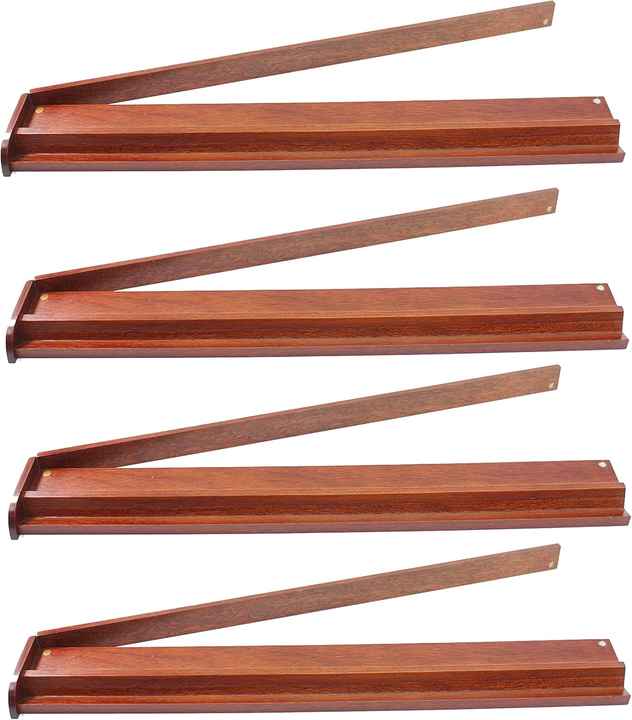 Mahjong Racks with Pushers - Durable Wooden Game Accessories