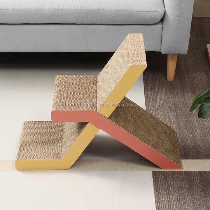 X-Type Ladder Corrugated Paper Claw Scratch Pad Cardboard Scratcher Cat ...