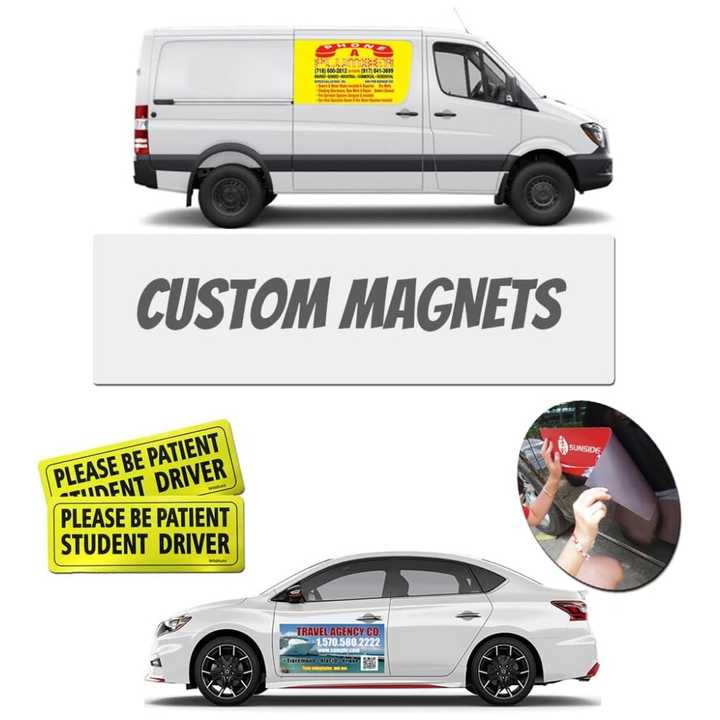 18x24in UV Print Car Magnets Anti-UV Vehicle Stickers with Business ...