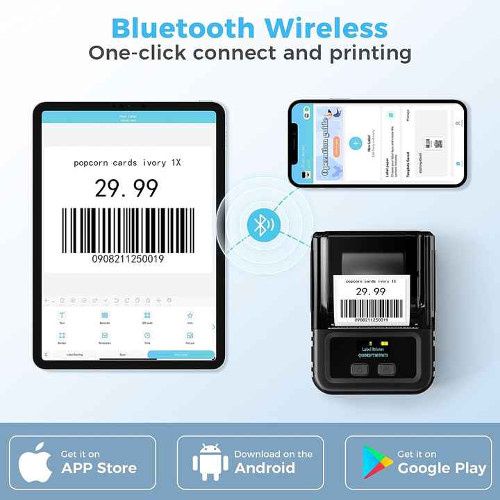 Mini Thermal Printer - Color Label Maker for Small Business