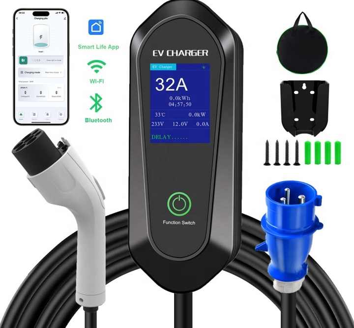 EV Charger for ID4 E-Golf Byd - APP Control & Adjustable Power