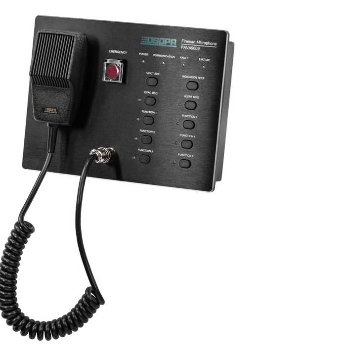 PAVA9009 Fire Emergency Broadcasting System Evacuation Fireman ...